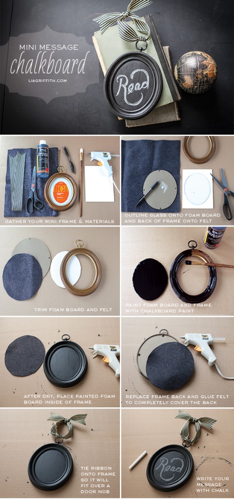 DIY Mini Chalkboard - Lia Griffith