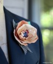 Paper Flower DIY Corsage and Boutonnière Tutorial - Lia Griffith