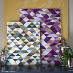 DIY Modern Triangle Art