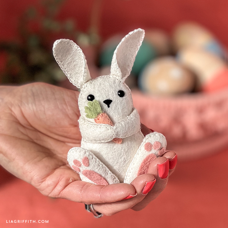 Mini Felt Easter Bunny