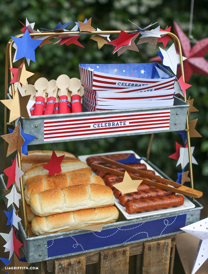 Hot Dog Bar for 4th of July - Lia Griffith