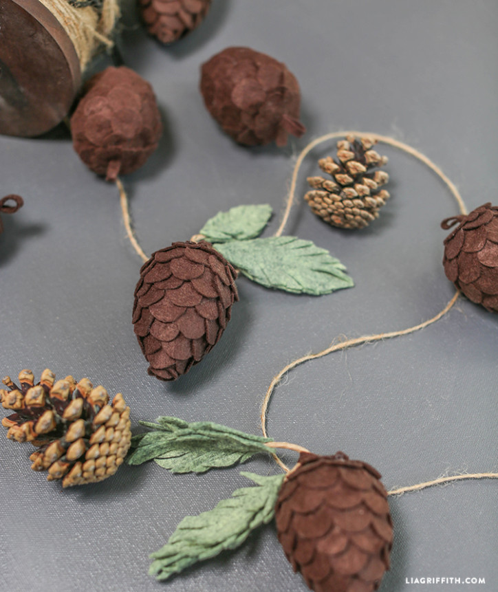 DIY Felt Pinecones - Lia Griffith