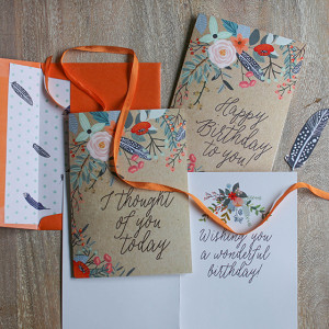 Pretty Printable Floral Greetings Cards - Lia Griffith