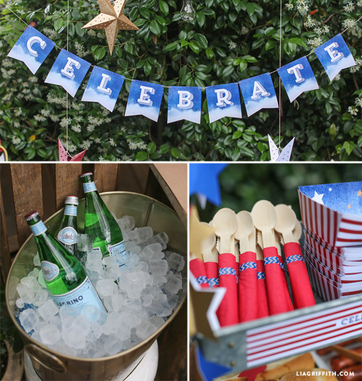 Hot Dog Bar for 4th of July - Lia Griffith