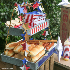 Hot Dog Bar for 4th of July - Lia Griffith
