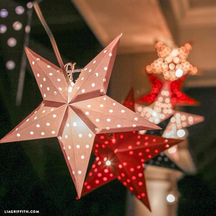 Paper Star Lights Garland - Lia Griffith