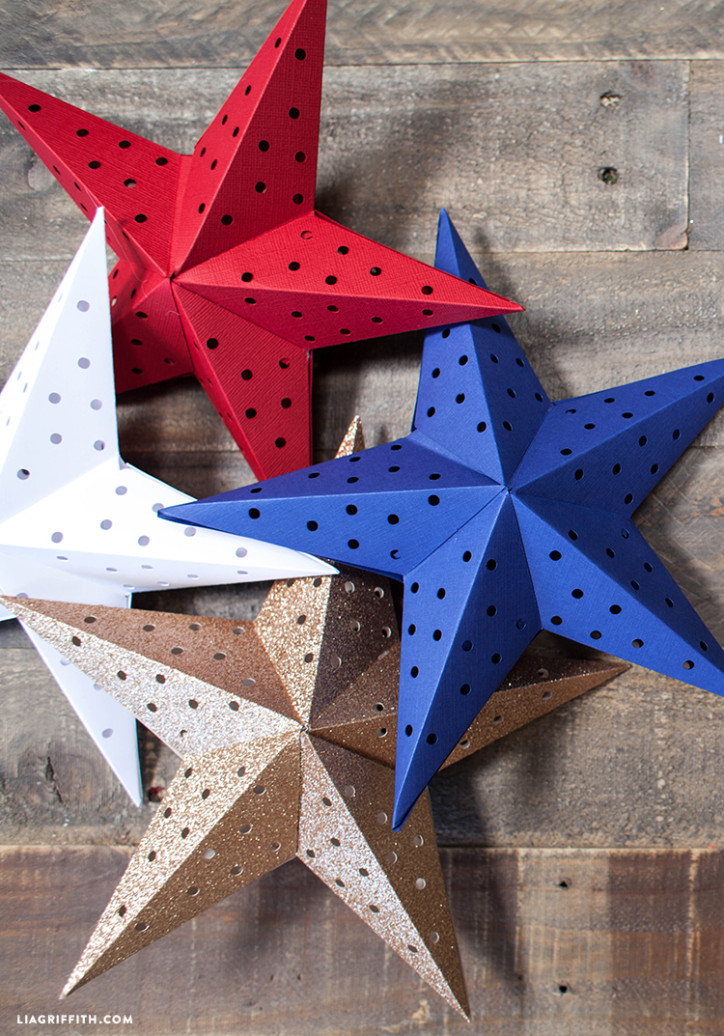 Paper Star Lights Garland - Lia Griffith