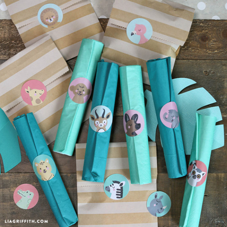 Printable Safari Sticker Sheet - Lia Griffith