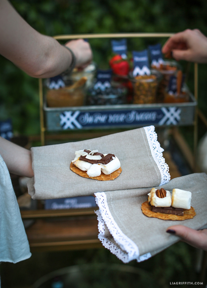 Swanky S'mores for Outdoor Entertaining - Lia Griffith