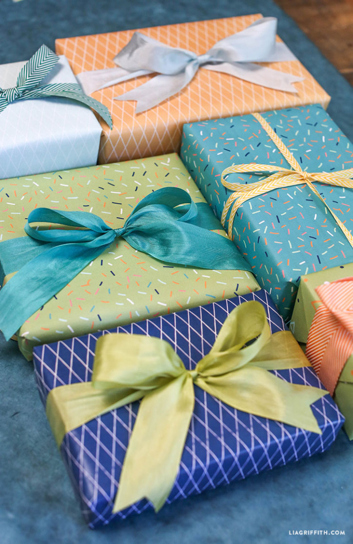 Summer Gift Wrap in Blue Palette - Lia Griffith