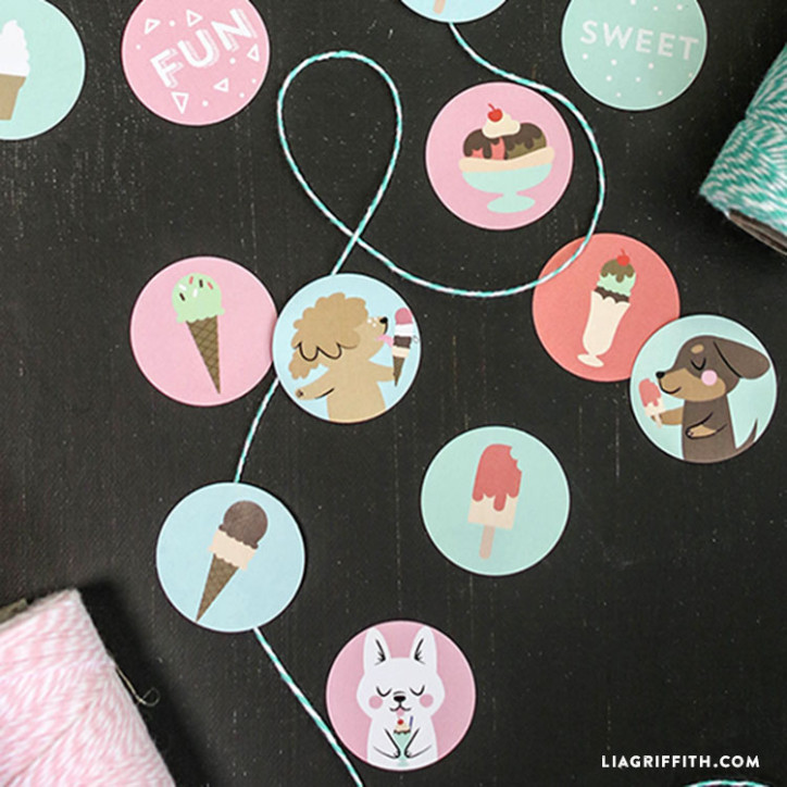 Ice Cream Sticker Sheets - Lia Griffith