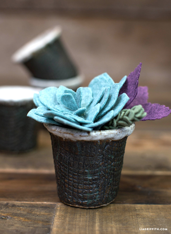 Felt Succulent Tutorial - Part 2 - Lia Griffith
