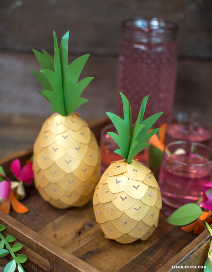 DIY Pineapple Party Decor - Lia Griffith