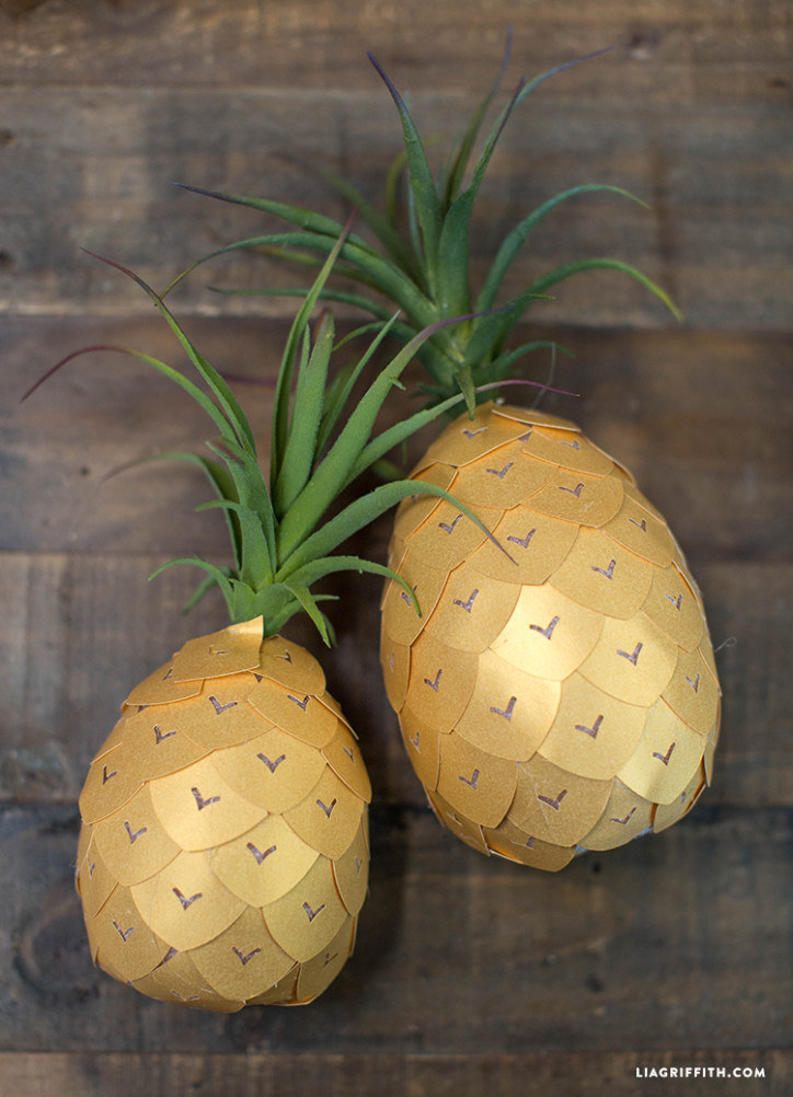 DIY Pineapple Party Decor - Lia Griffith