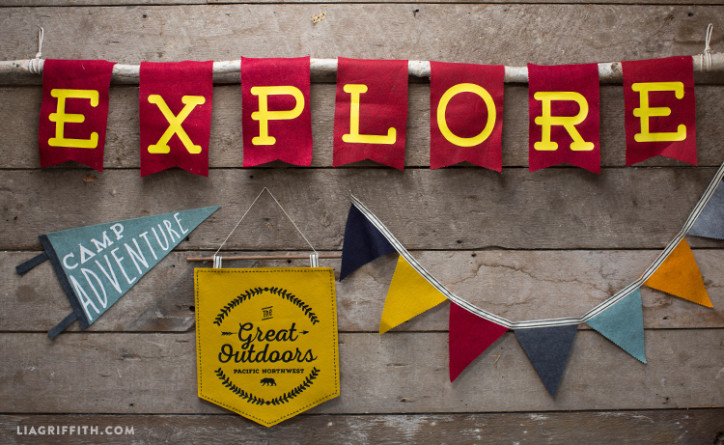 DIY Felt Camping Signs - Lia Griffith