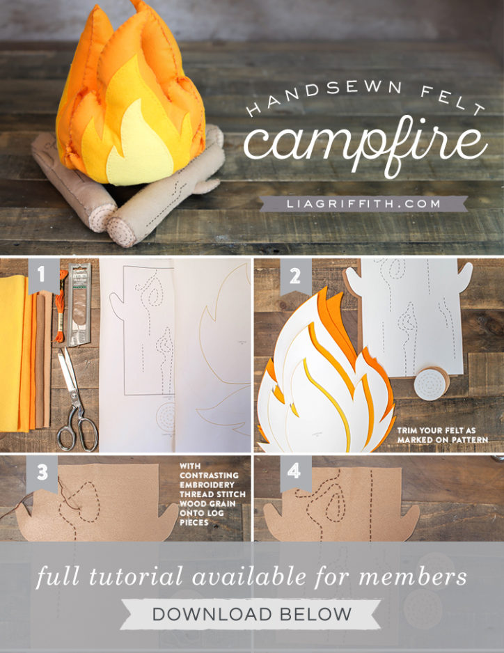 How to Make a Felt Campfire for Kids: DIY Tutorial - Lia Griffith