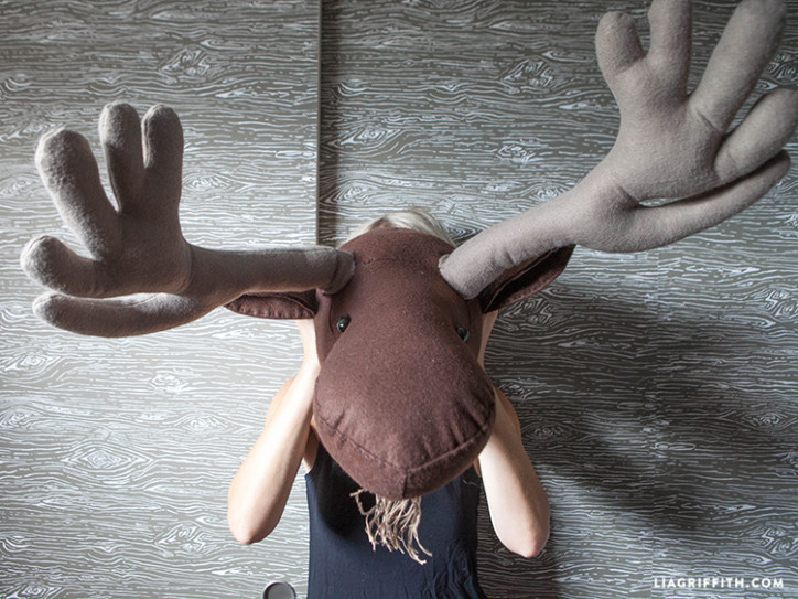 DIY Felt Moose Head - Lia Griffith