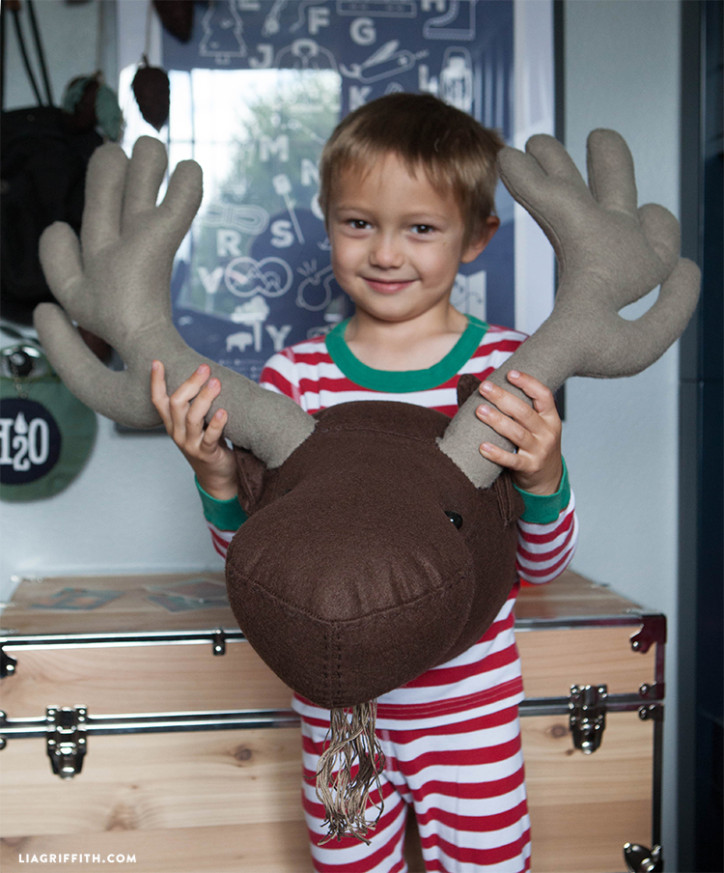 DIY Felt Moose Head - Lia Griffith