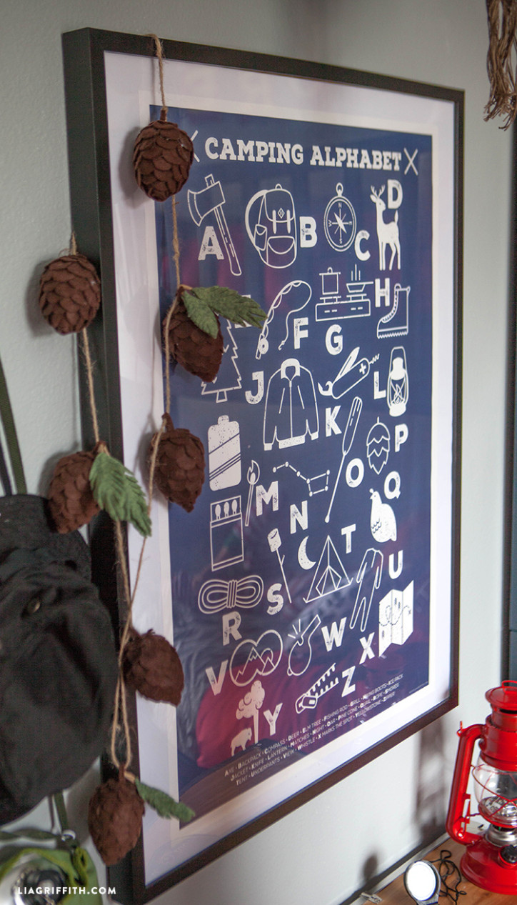 Camping Alphabet Poster - Lia Griffith