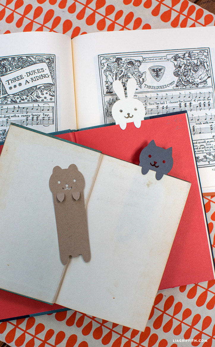 DIY Papercut Animal Bookmarks - Lia Griffith