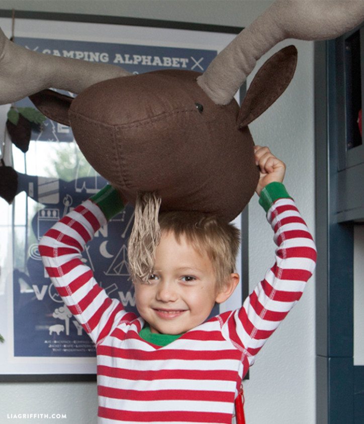 DIY Felt Moose Head - Lia Griffith