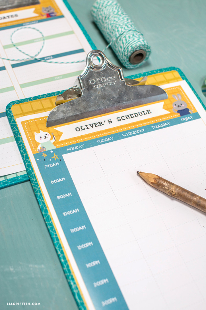 Printable Back-to-School Calendar - Lia Griffith