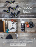 Pumpkin Bats Halloween Craft - Lia Griffith