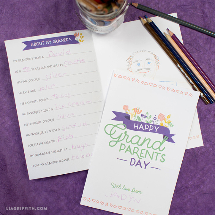 Grandparents Day Printable - Lia Griffith