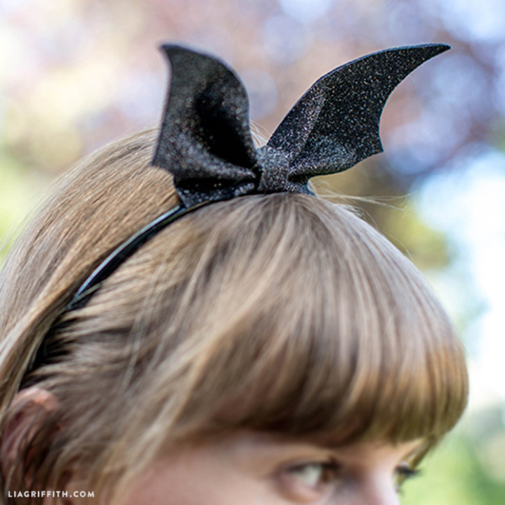 DIY Bat Wings Headband for Halloween - Lia Griffith