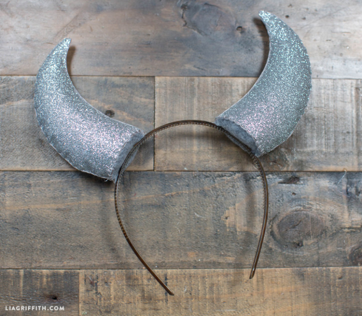 Devilish DIY Horns for Halloween Headband - Lia Griffith