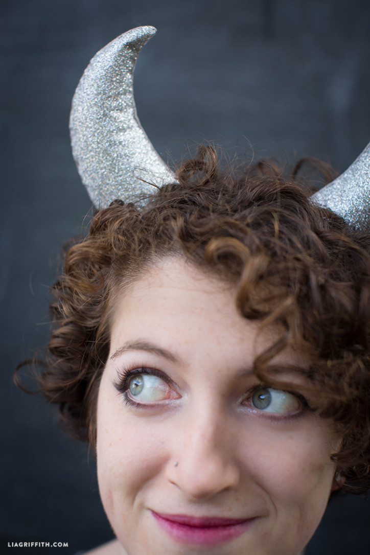 Devilish DIY Horns for Halloween Headband - Lia Griffith