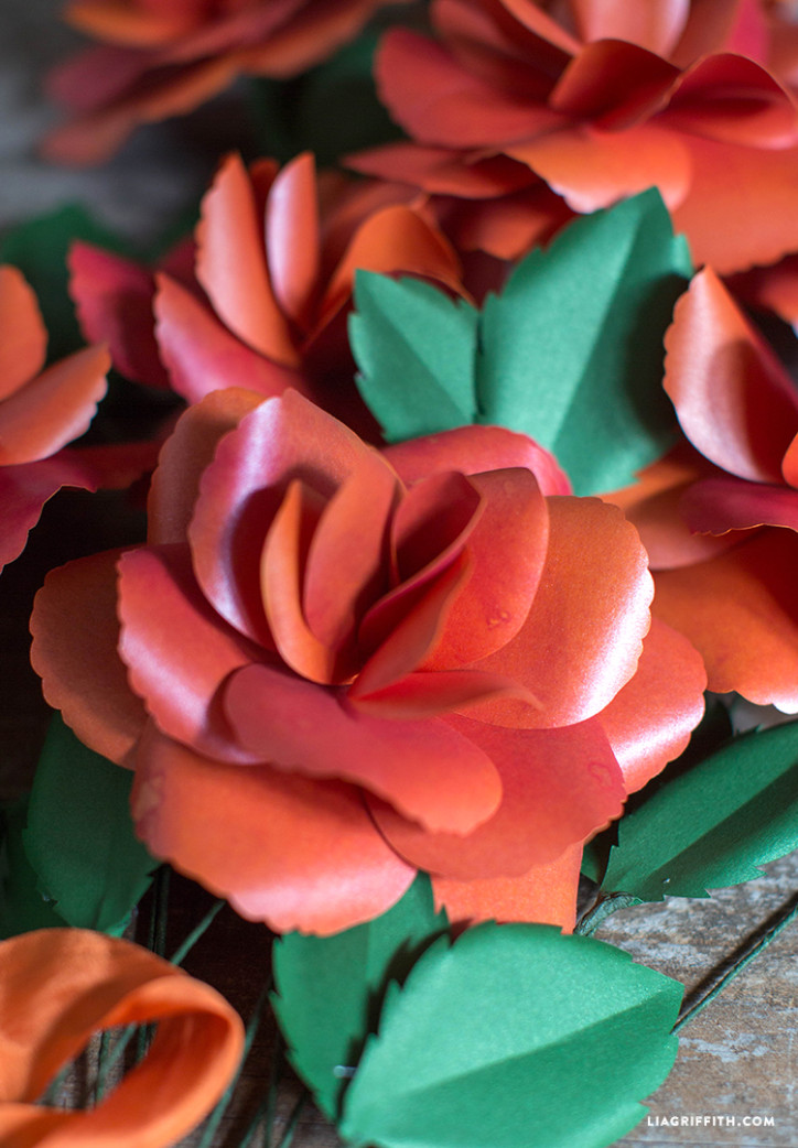 DIY Paper Garden Rose - Lia Griffith