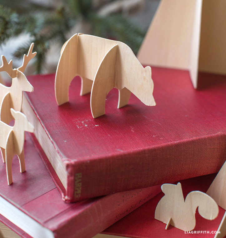 DIY Birch Wood Animals - Lia Griffith