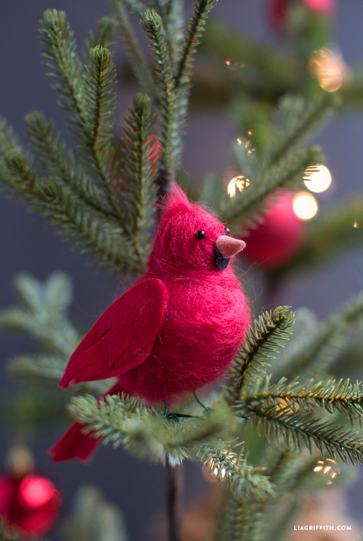 How to Make a Needle-Felted Cardinal Bird - Lia Griffith
