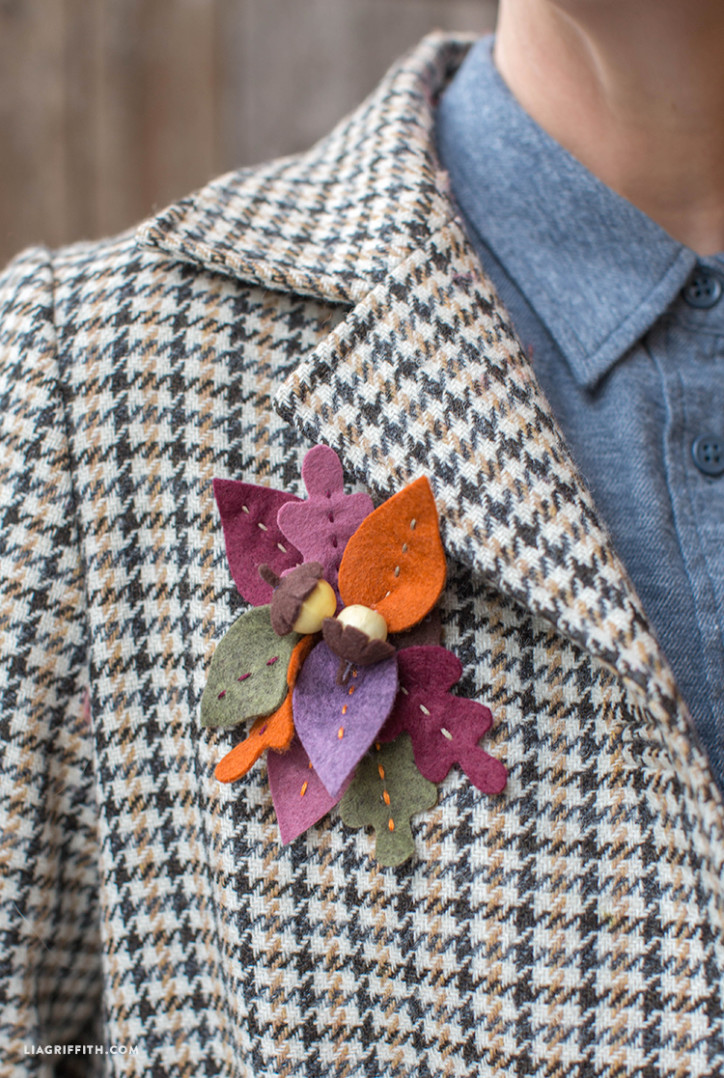 Fall Felt Brooch - Lia Griffith