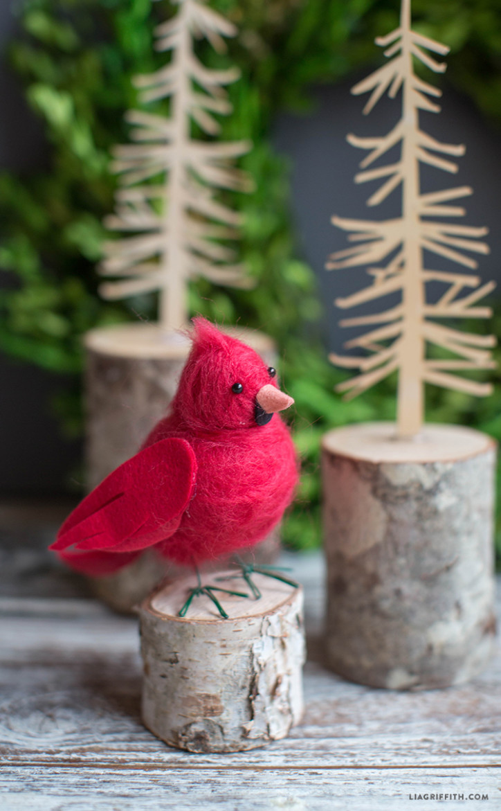How to Make a Needle-Felted Cardinal Bird - Lia Griffith