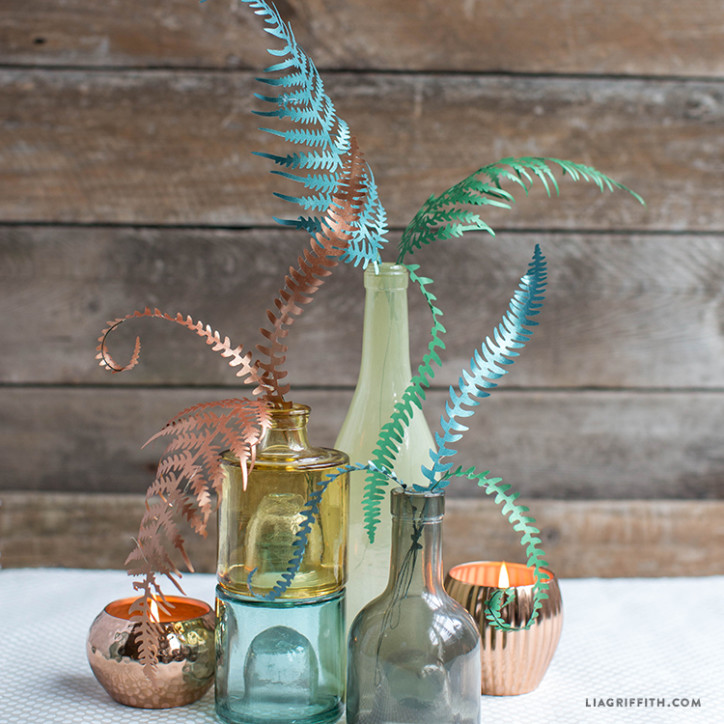 DIY Paper Fern Leaves - Lia Griffith