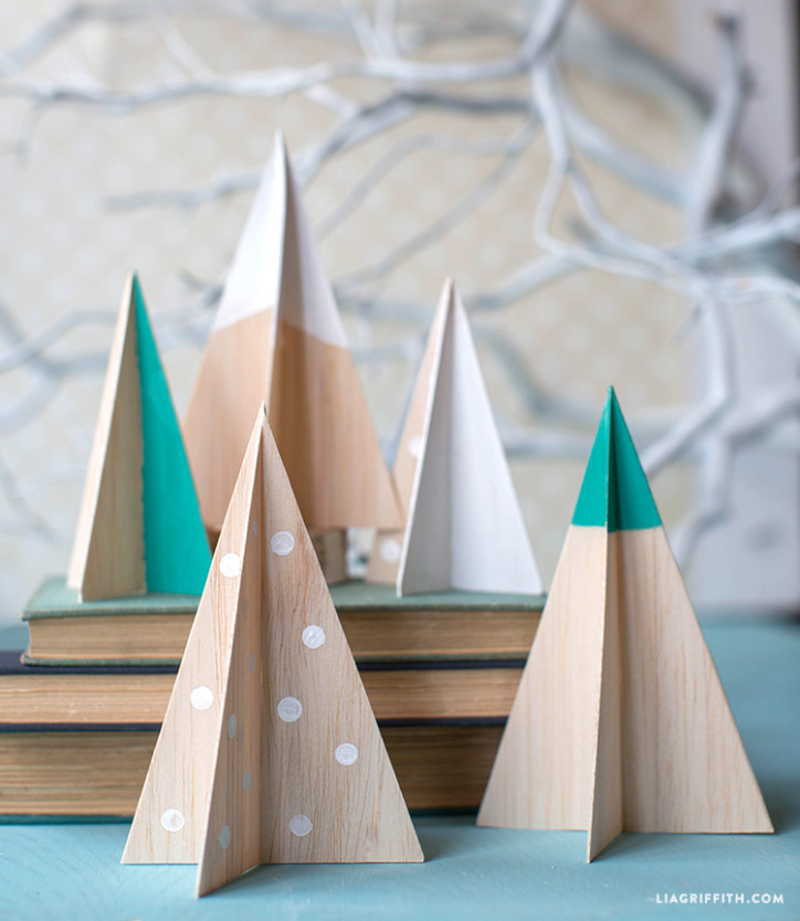 DIY Balsa Wood Christmas Tree - Lia Griffith