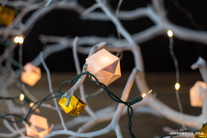 Pretty Origami Box for String Lights - Lia Griffith