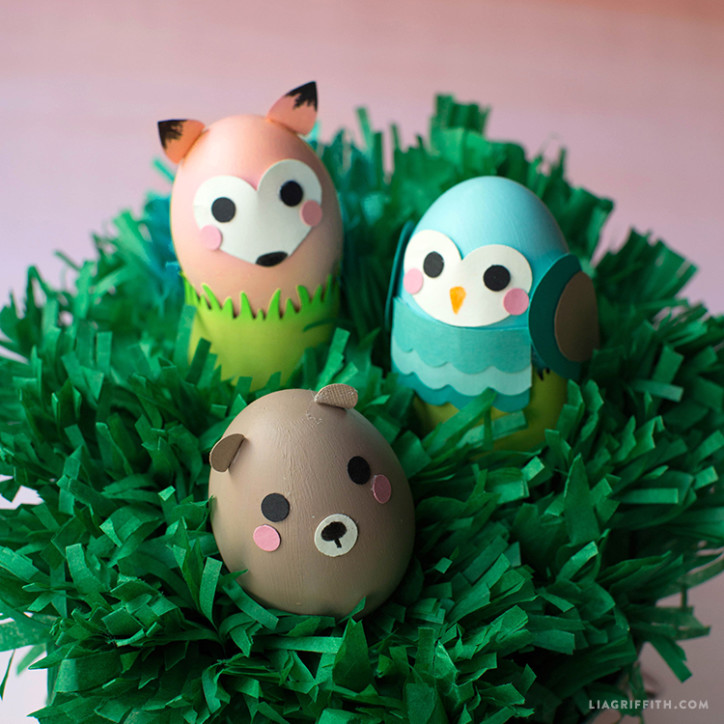 Woodland Animal Easter Eggs - Lia Griffith