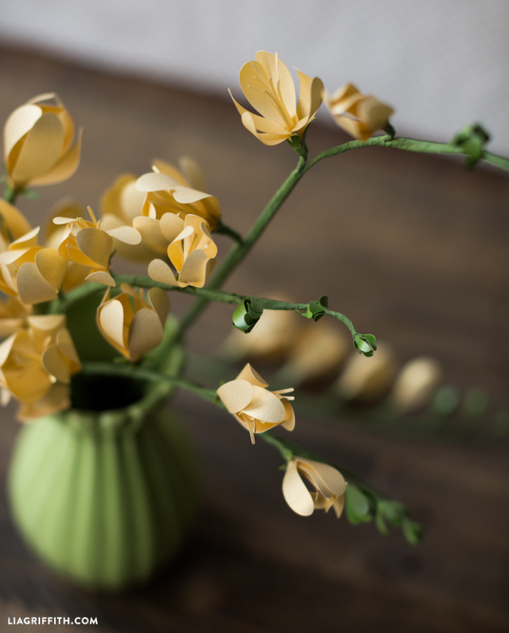 Frosted Paper Freesias - Lia Griffith