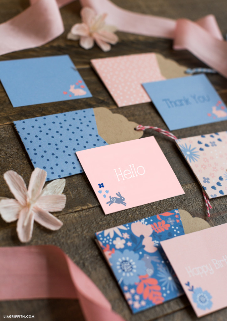 Floral Spring Gift Tags - Lia Griffith