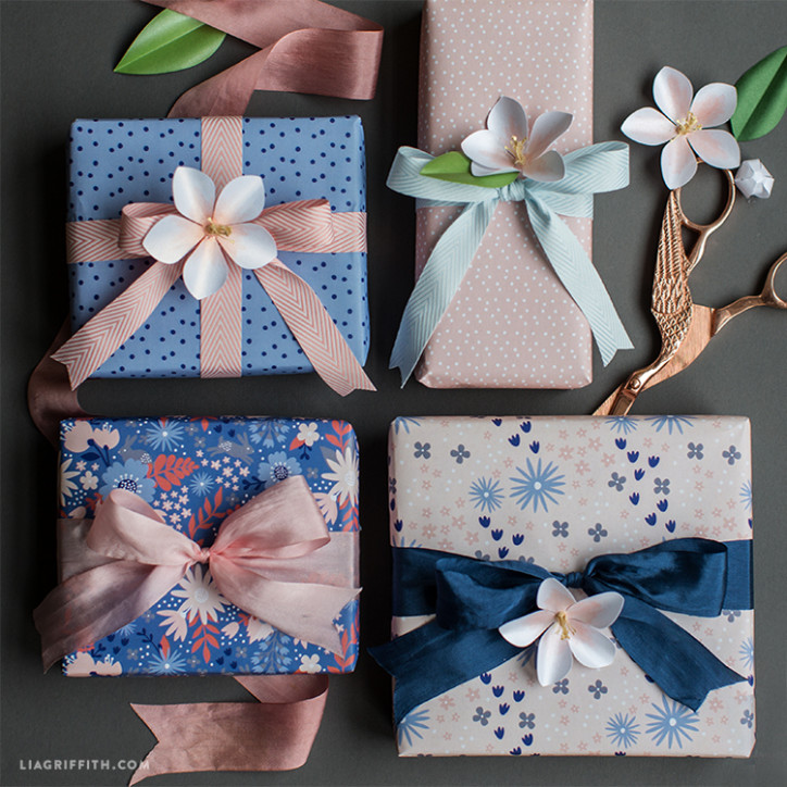 Floral Spring Gift Wrap - Lia Griffith