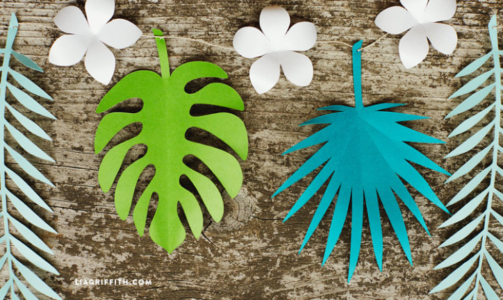 Tropical Leaf Paper Garland - Lia Griffith