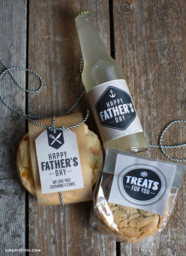 Father's Day Food Gift Labels - Lia Griffith
