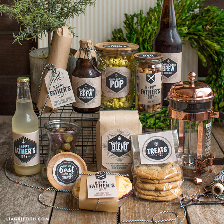 Father's Day Food Gift Labels - Lia Griffith