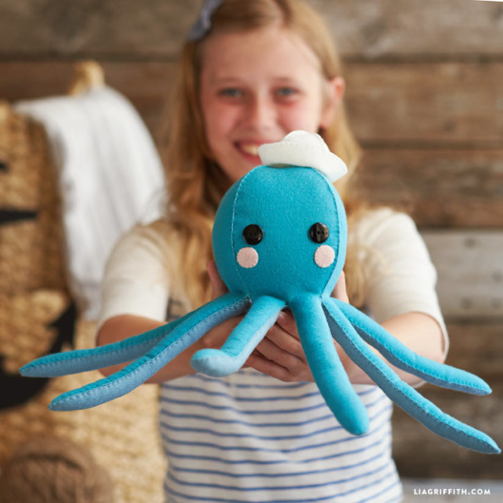 Felt Octopus Stuffie - Lia Griffith