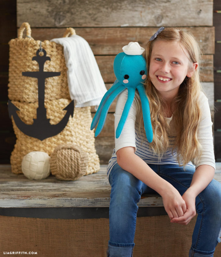 Felt Octopus Stuffie - Lia Griffith