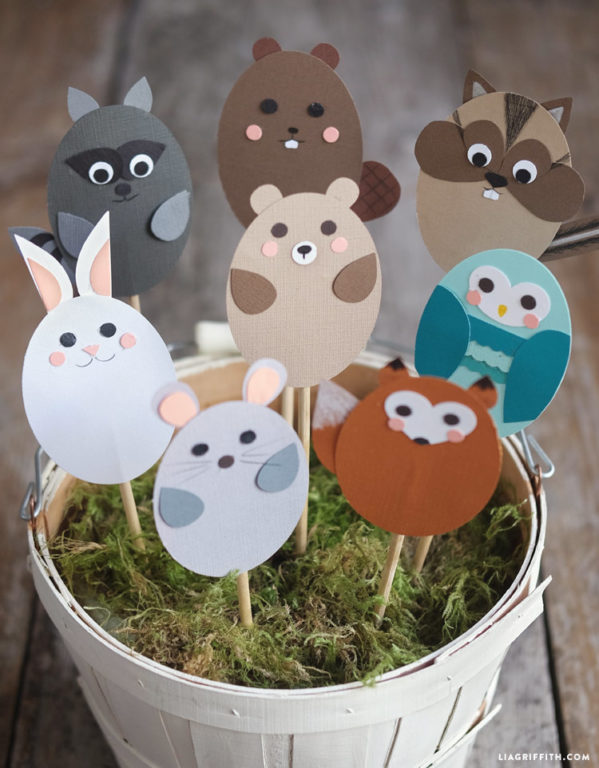 Woodland Animal Stick Puppets - Lia Griffith