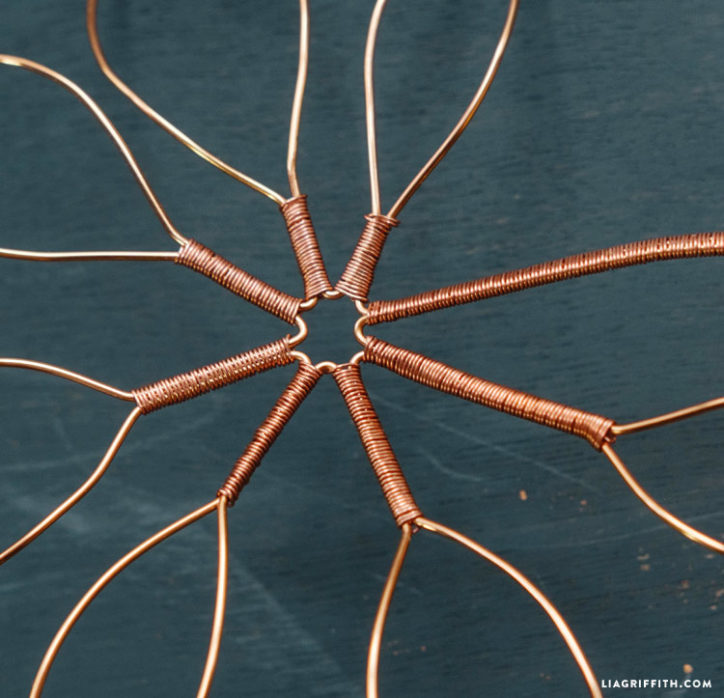 Copper Wire Leaf Decor - Lia Griffith